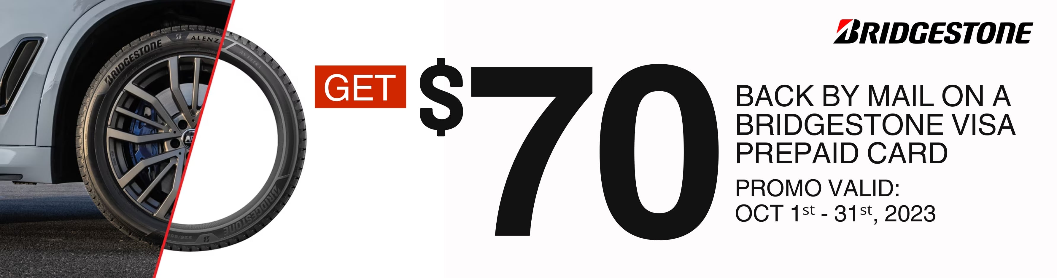 Bridgestone Rebate October 2023 | Giga-tires.com