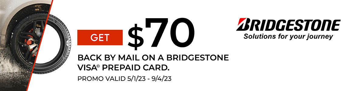 Bridgestone Rebate May/September 2023 | Giga-tires.com