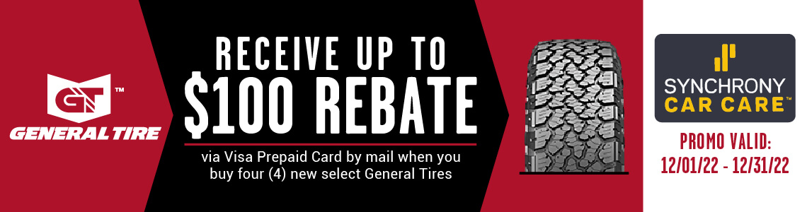 General Tire December 2022 Rebate | Giga-tires.com